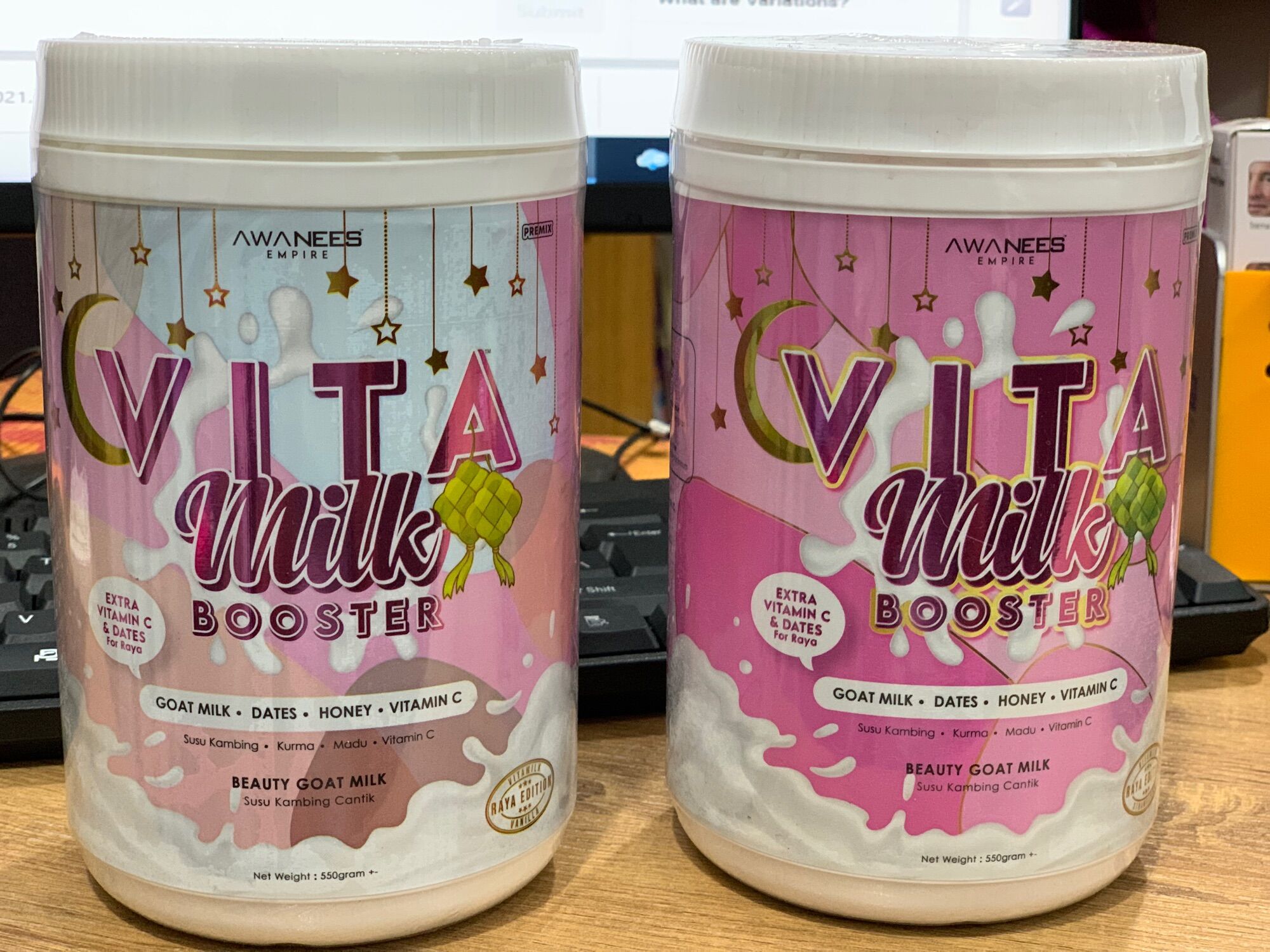 Vitamilk Booster Original..vanilla and strawberry_RM40/1pc | Lazada