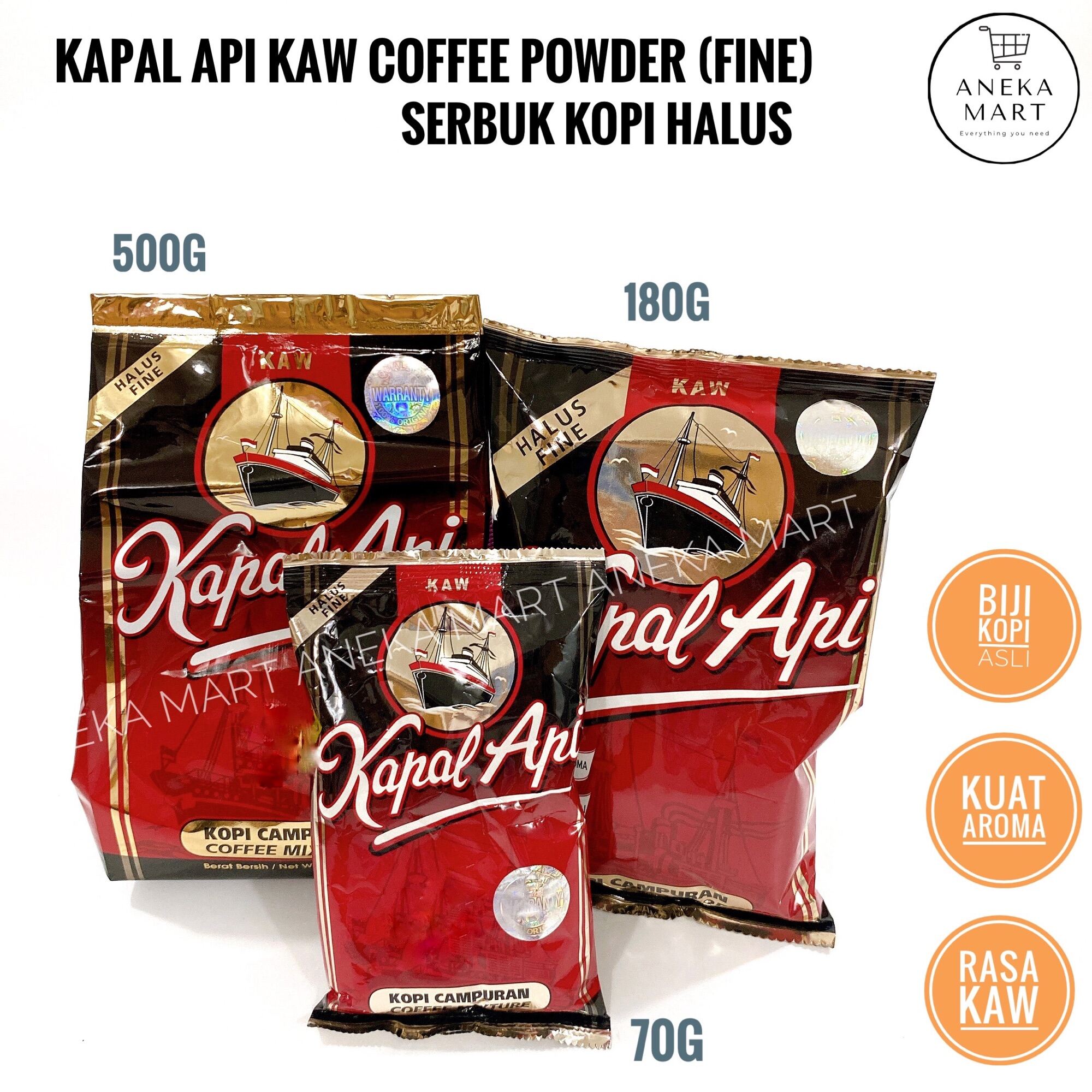 Kopi Kapal Api Halus Fine Serbuk Kopi/ Kopi Kapal Api Coffee Mixture ...
