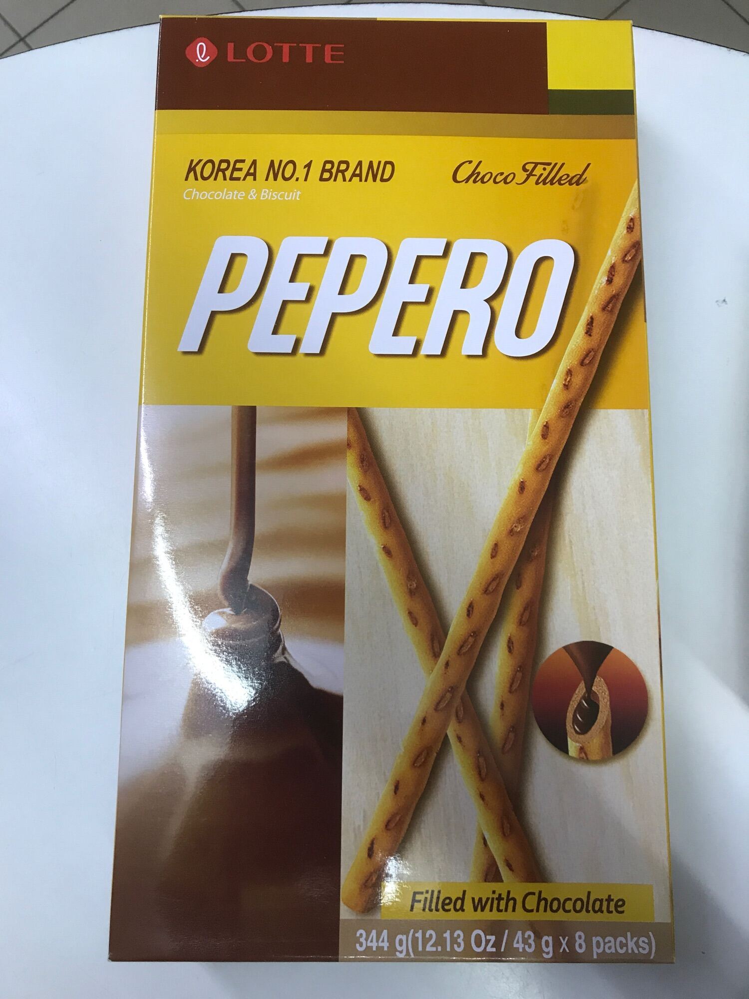 Lotte Pepero Choco Filled 344g | Lazada