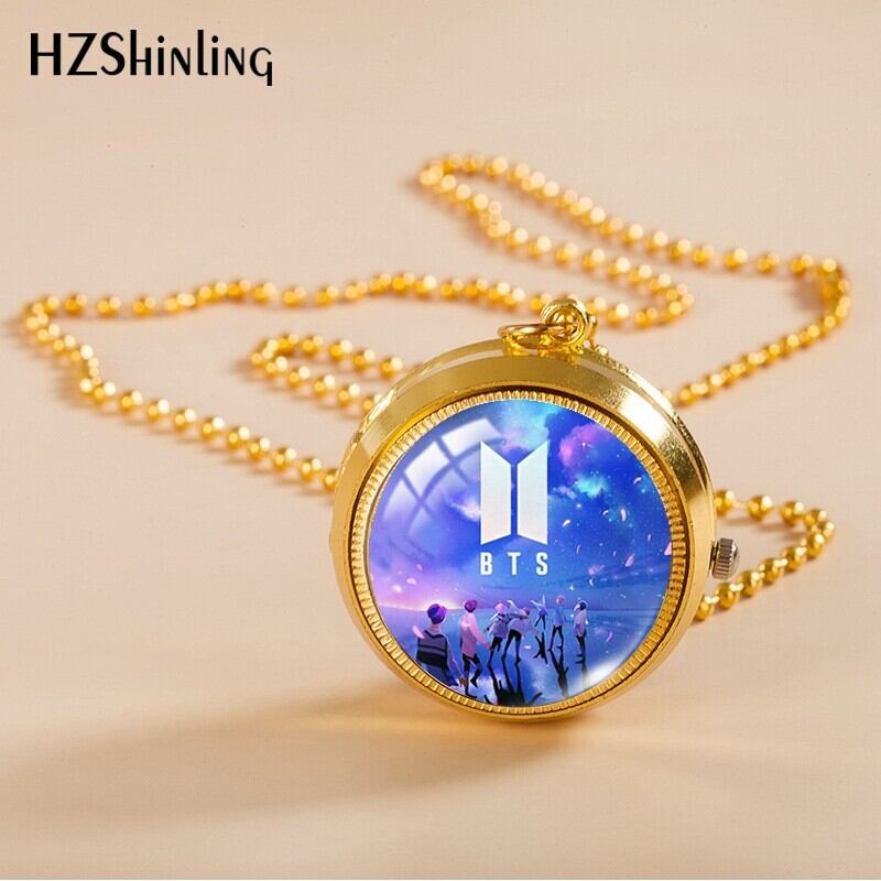 Night Light BTS Logo Rotating Watch for Children Students Quartz ...