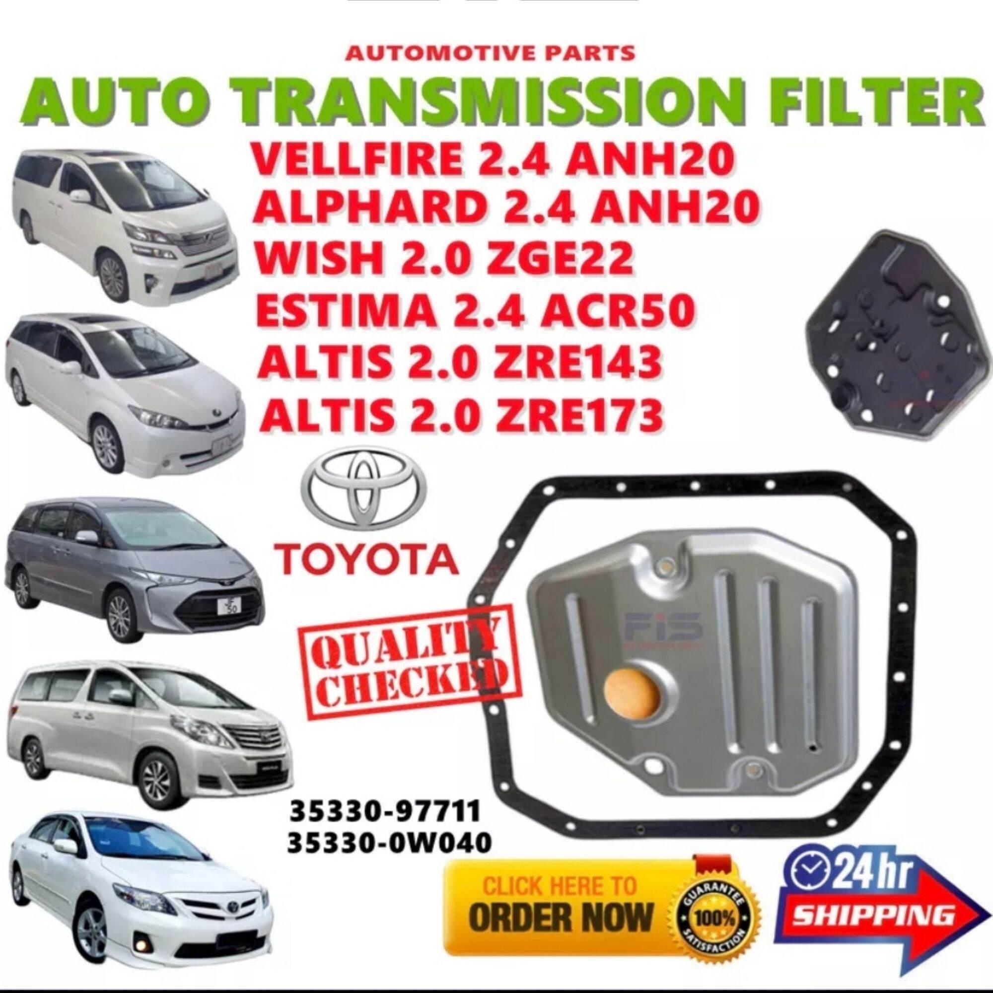 AUTO TRANSMISSION FILTER TOYOTA ALTIS ZRE143 ZRE173/VELLFIRE ALPHARD ...