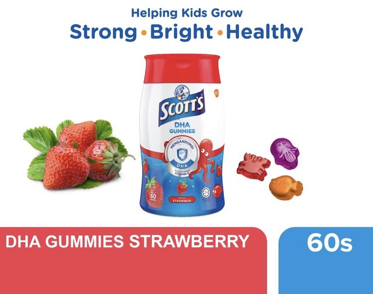 Scott's DHA & Multivitamin Gummies - Strawberry, Orange & Blackcurrant ...