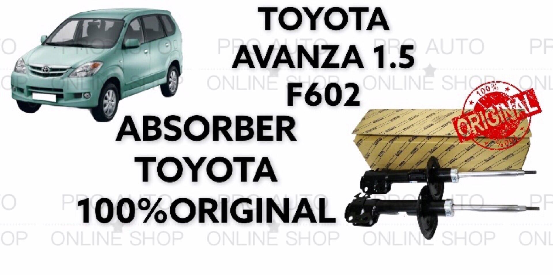 TOYOTA AVANZA F602 1.5 ABSORBER ORIGINAL MALAYSIA FRONT & REAR | Lazada