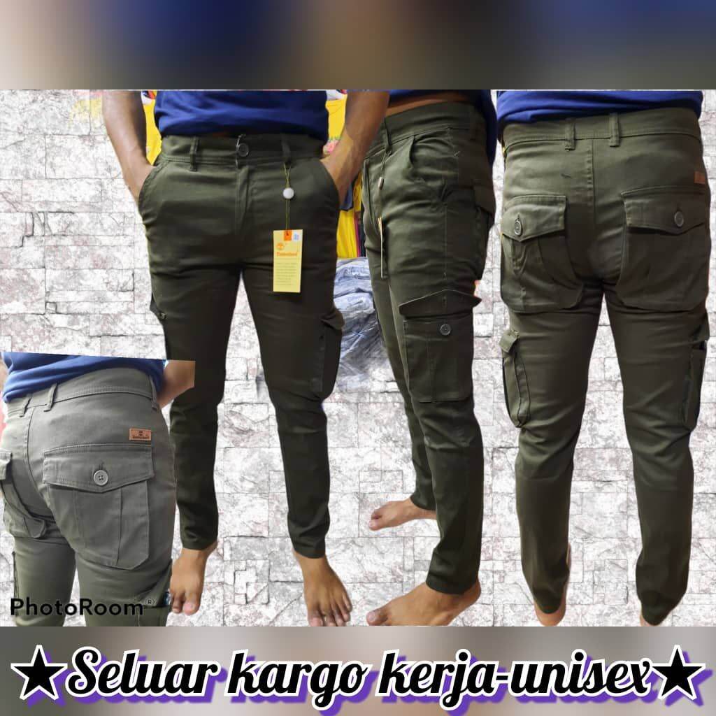 Seluar Kargo Slack 6 Poket Kain Tebal Cargo Pant Multi Pocket Seluar ...
