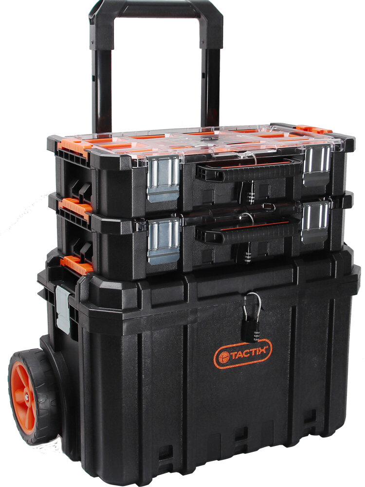 Towable Stackable Toolbox Large Size with Wheels Mobile Installation ...