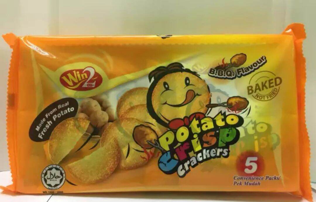 WIN2 POTATO CRISP CRACKERS BBQ 100g | Lazada