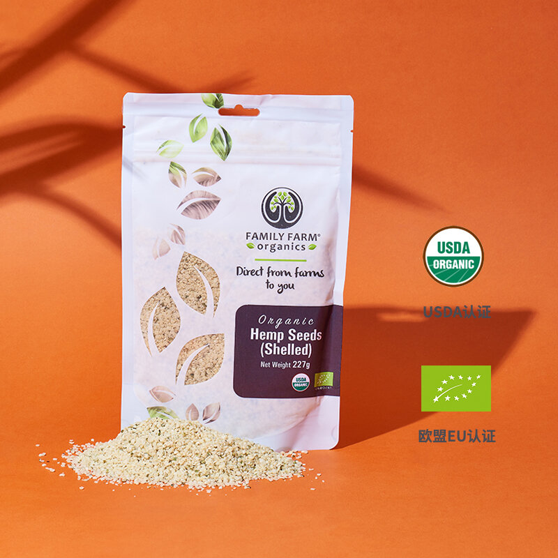 Family Farm Organics Ready-to-eat Shelled Hemp Seeds Original Flavor ...