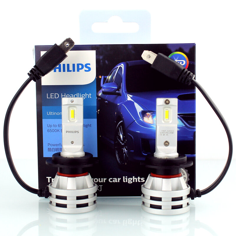 Philips LED H7 Headlight 12V/24V 4200K 5700K 6000K 6500K Bright White ...