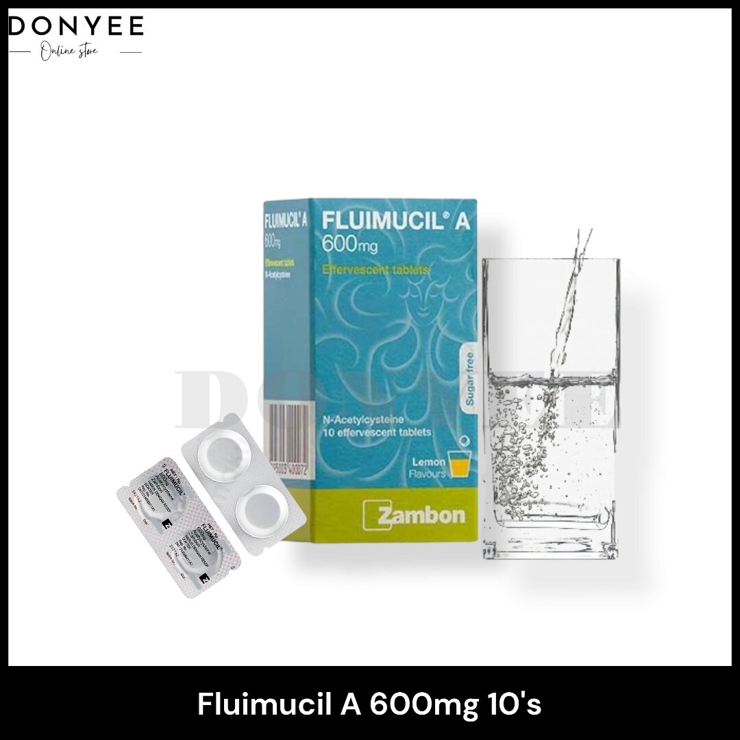 Fluimucil A 600mg (Lemon) Effervescent tablets 10's | Lazada