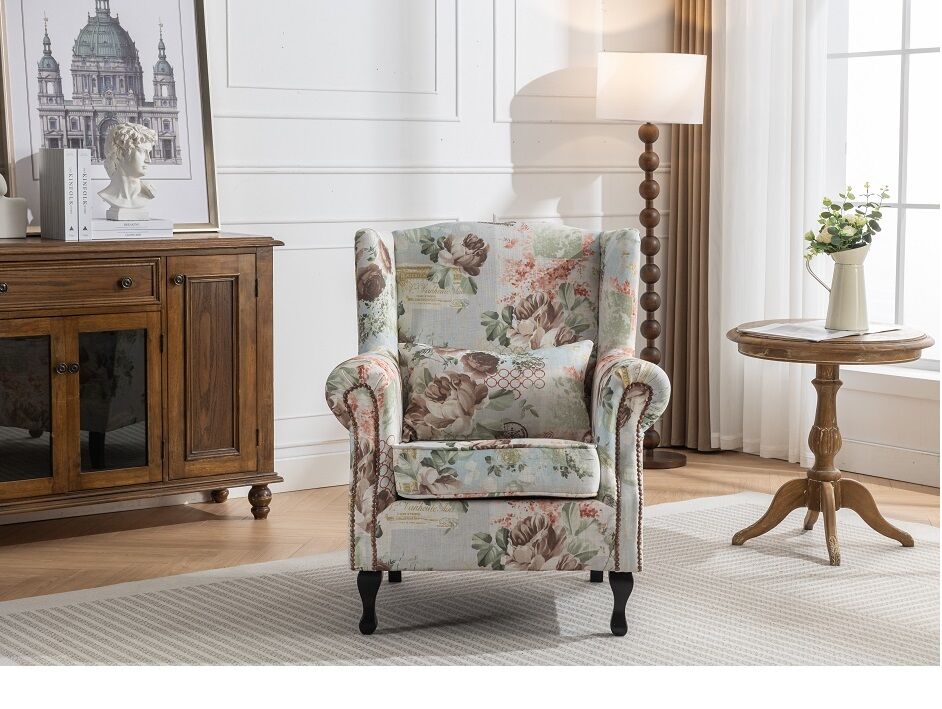 High Back Single Person Tiger Chair American Style Country Vintage ...