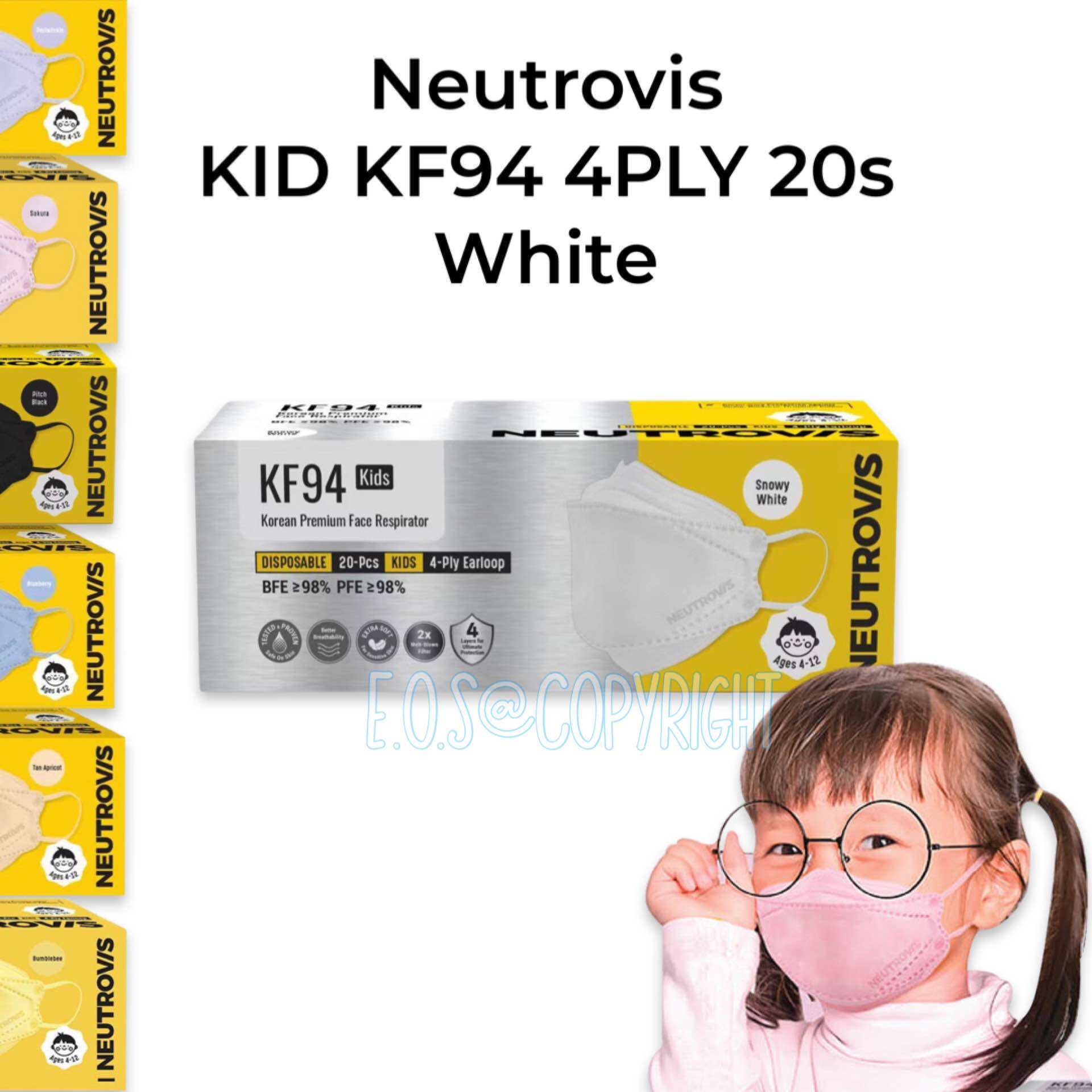 Neutrovis Kids Medical Face Mask Neutrovis KF94 Kid Face Mask ...