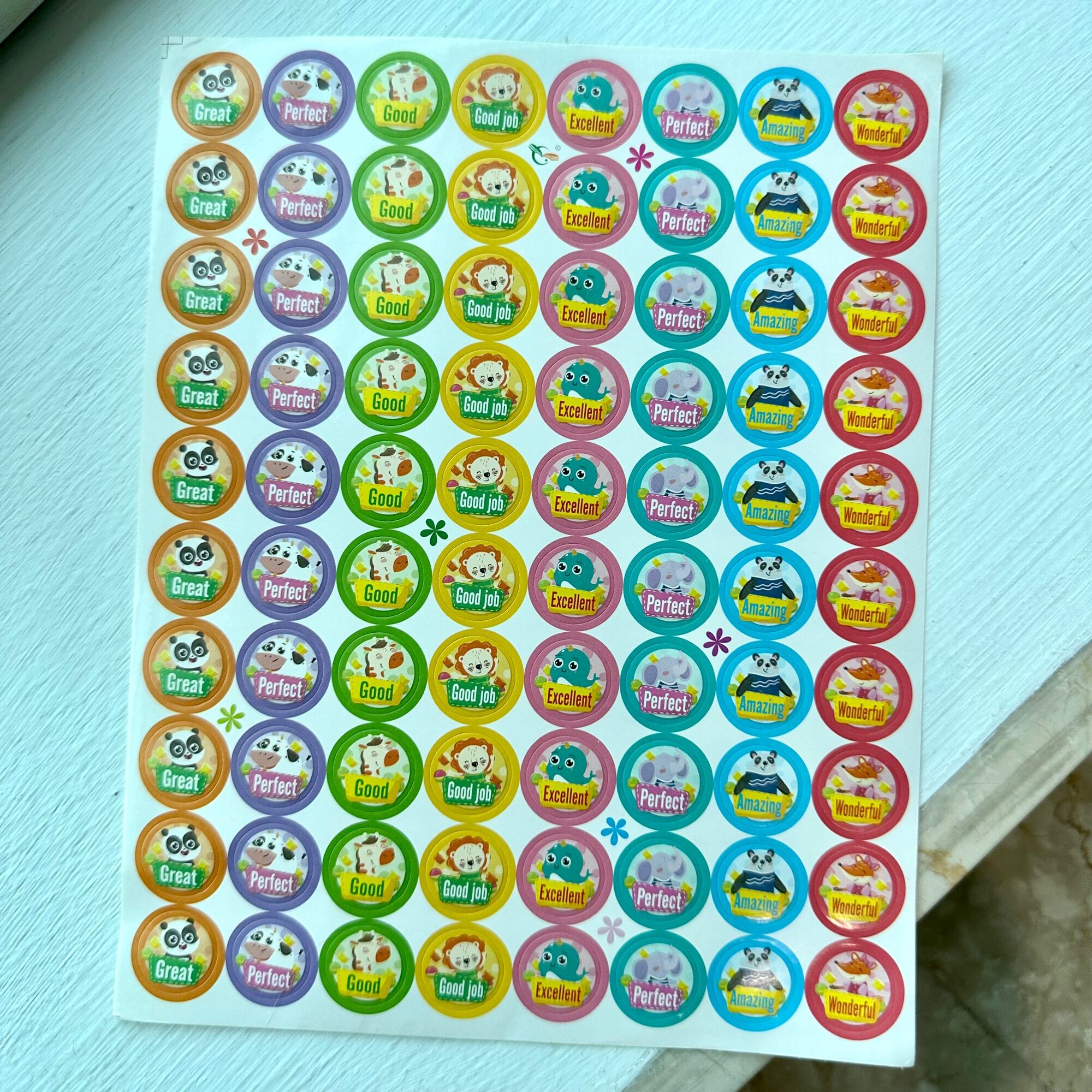 Encouragement Stickers / Children Rewards Stickers / Thumbs Up sticker ...