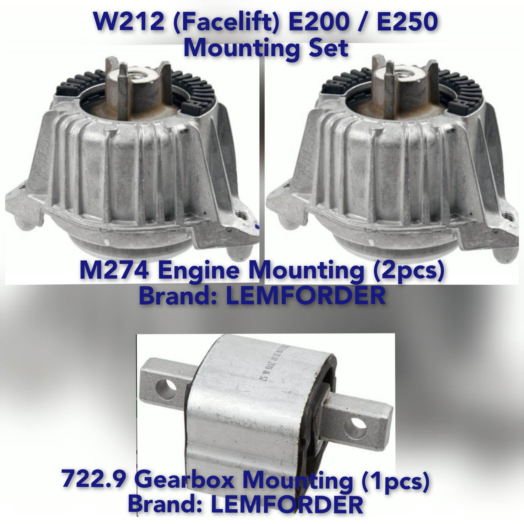 Mercedes Benz E-Class W212 Facelift (E200 / E250) - 2pcs Engine ...