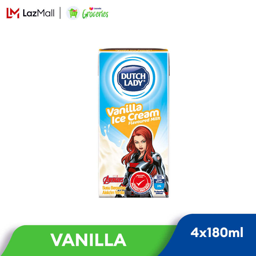 Dutch Lady Milky Marvel Vanilla Ice Cream (180ml x 4) | Lazada