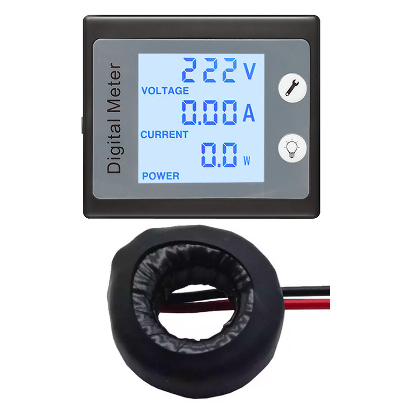 PZEM-011 AC Single Phase 220V 100A Digital LCD Electric Volt Amp Kwh Meter Panel Voltage Current ...