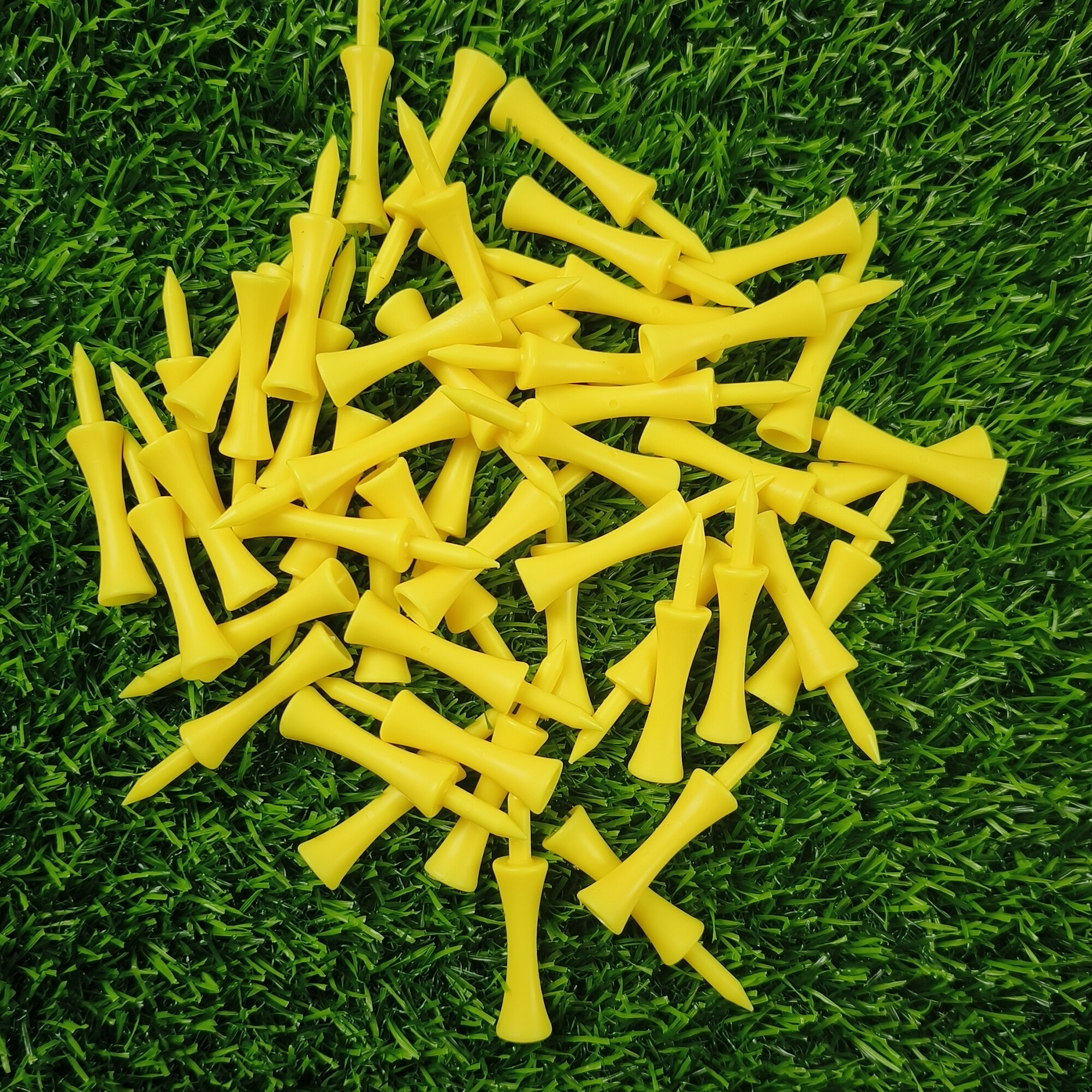 Plastic Golf Tee Pack 50 Pcs Step Down 59mm Golf Tees Colorful For ...