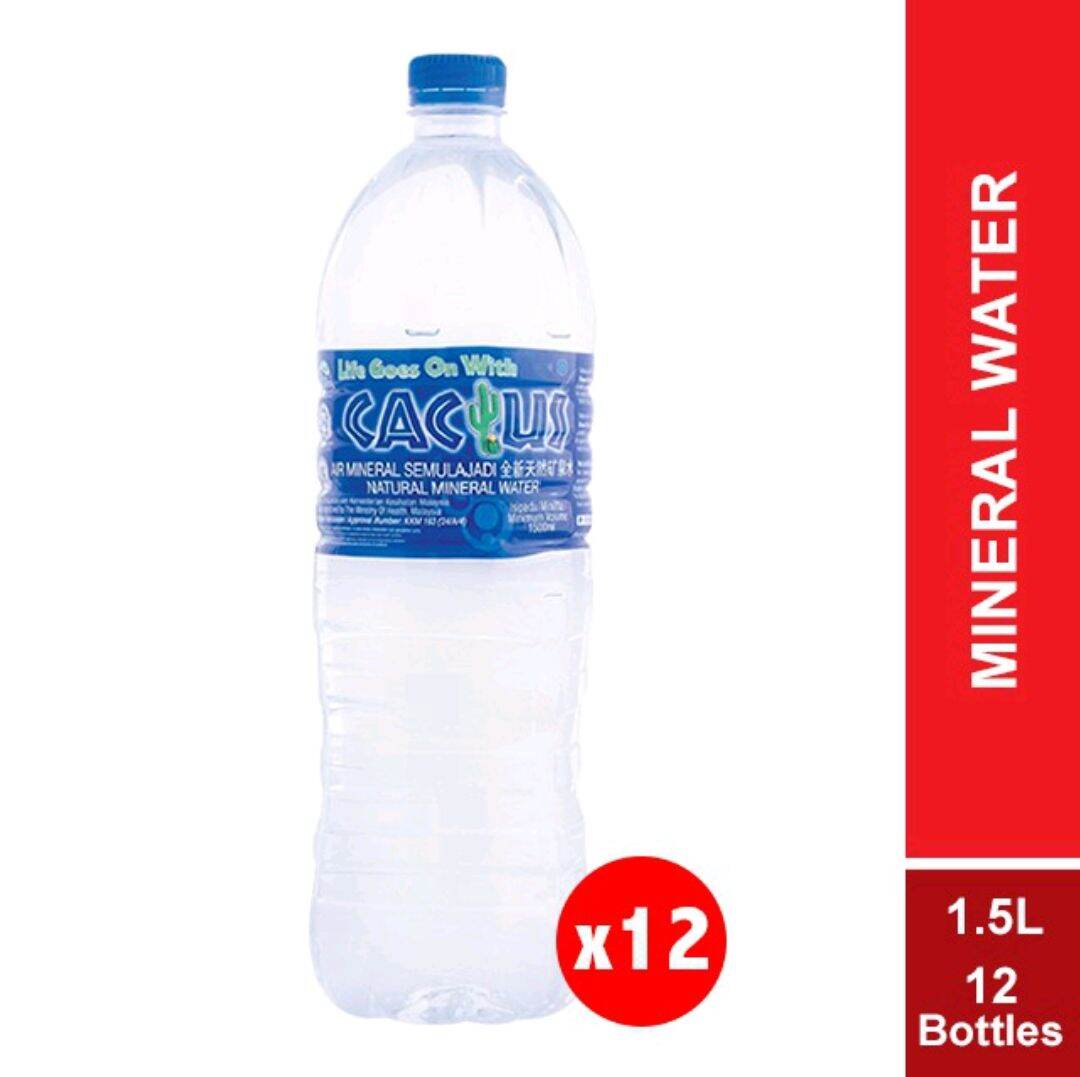 CACTUS Natural Mineral Water - 1,500ml X 12 Bottles (12 BOTTLES) | Lazada