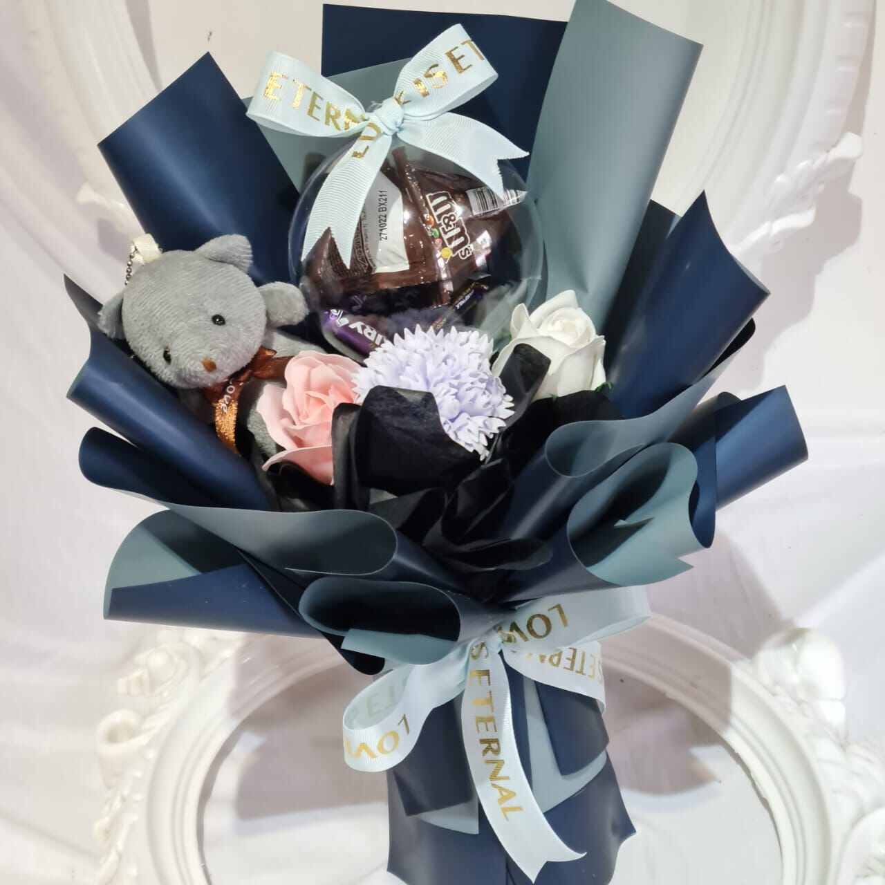 🔥Ready Stock🔥 Flower Chocolate Flower Bouquet Teddy Bear Chocolate ...