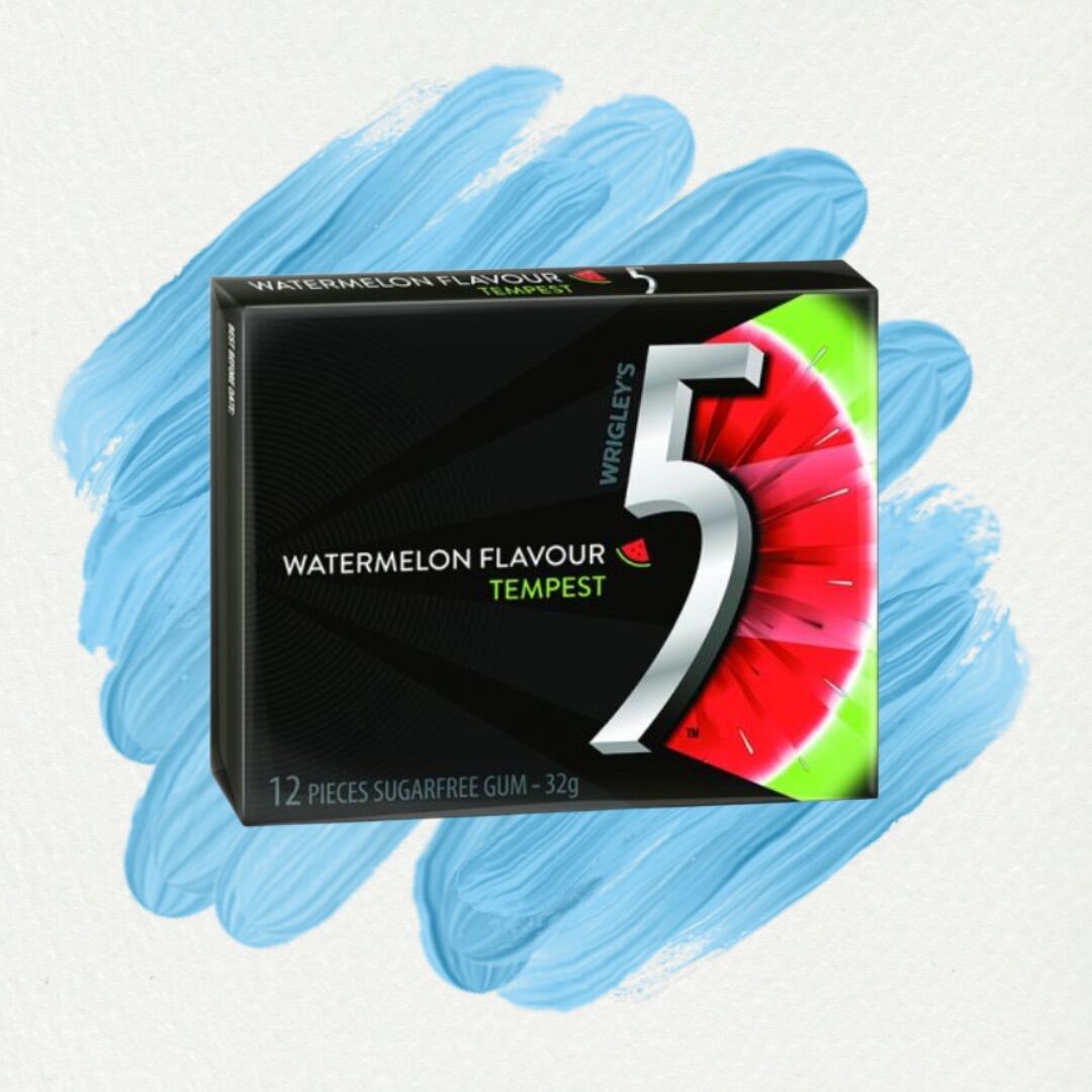 Wringley’s 5 Chewing Gum Watermelon Tempest/Peppermint Cobait Sugar ...