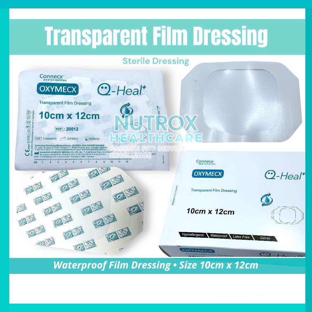 Sterile Transparent Film Dressing Waterproof 10cm x 12cm with CCK Frame ...