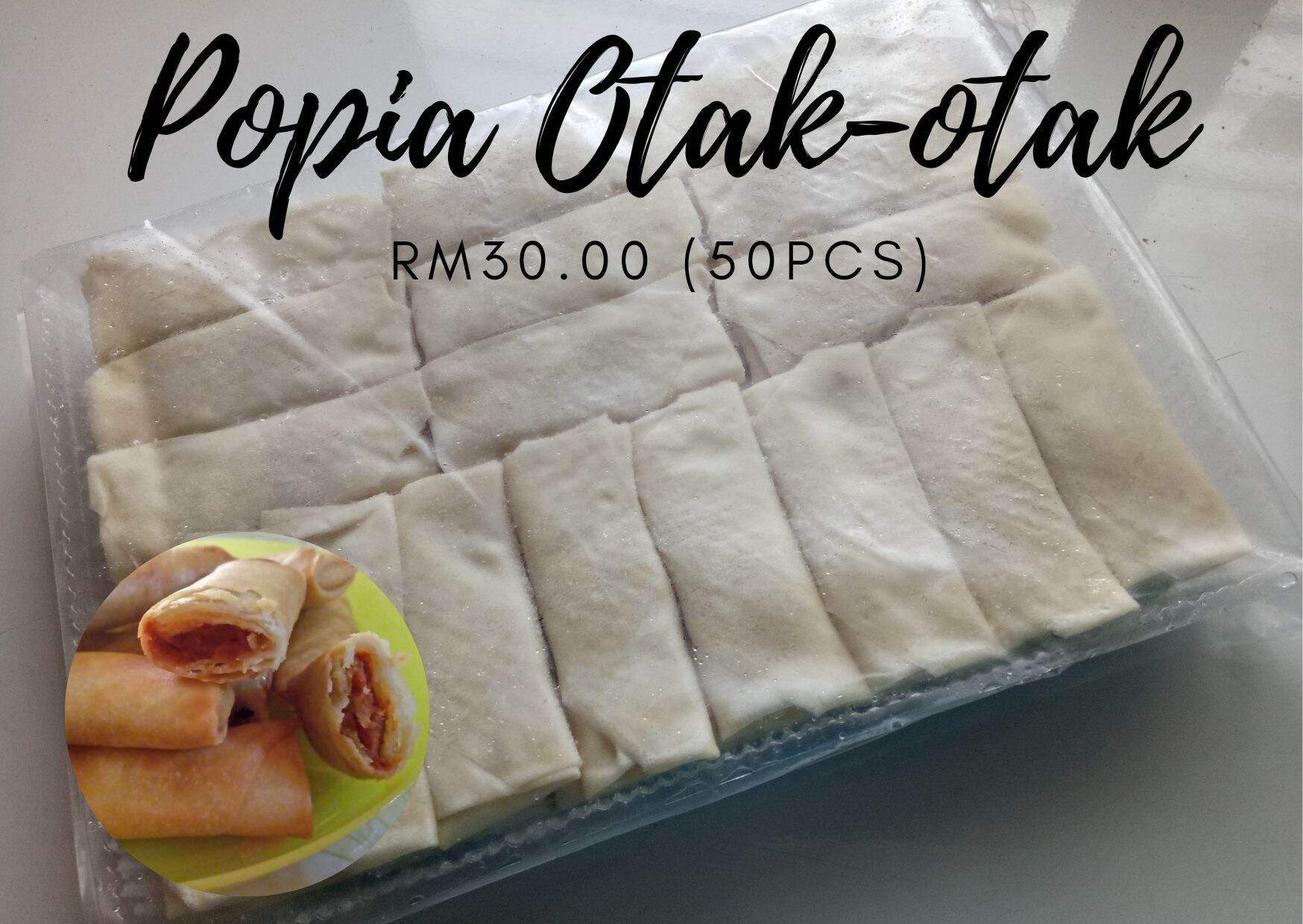 Popia Otak-Otak Frozen (50pcs) minimum order RM50 dan keatas. | Lazada