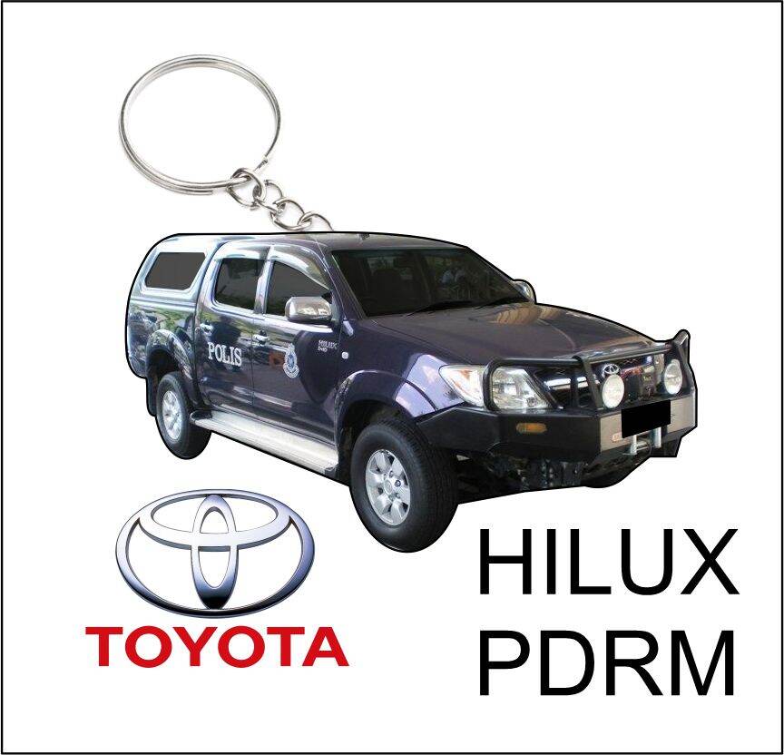 Toyota Hilux pdrm polis police keychain 2d | Lazada