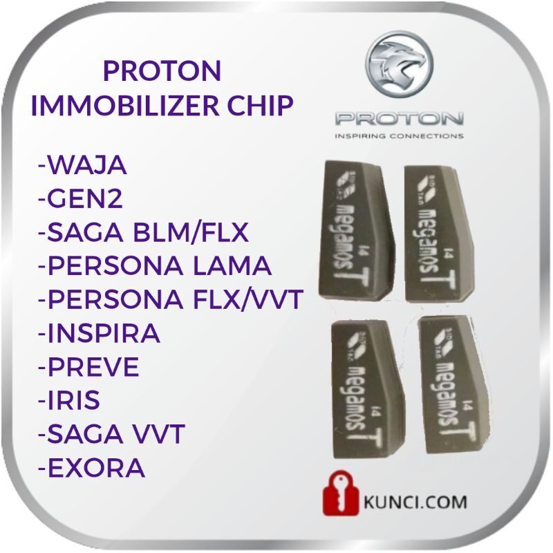 IMMOBILIZER TRANSPONDER CHIP FOR PROTON WAJA SATRIA NEO EXORA PERSONA ...