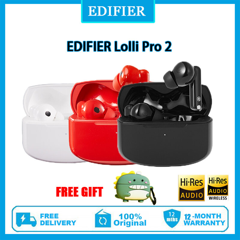 EDIFIER Lolli Pro2 True Wireless Active Noise Cancellation Bluetooth earphones Gold Label ...