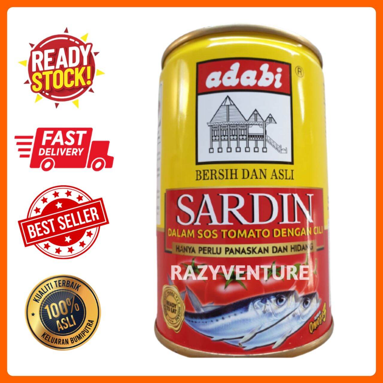 Sardin Adabi 1 tin 425grm | Lazada