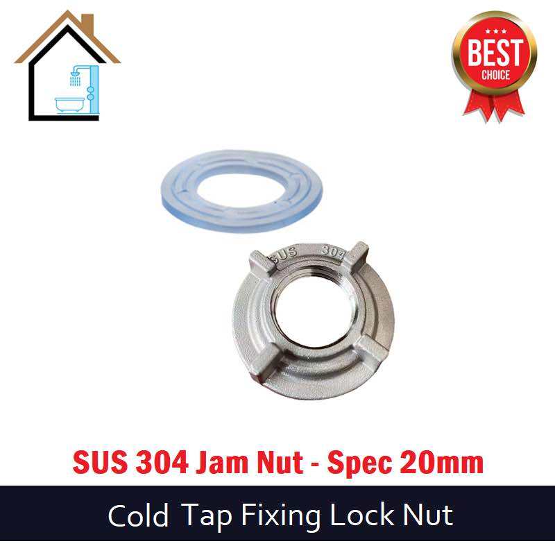 1/2"- 20mm SUS 304 Stainless Steel Jam Nut Lock Nut Fixing Parts for ...