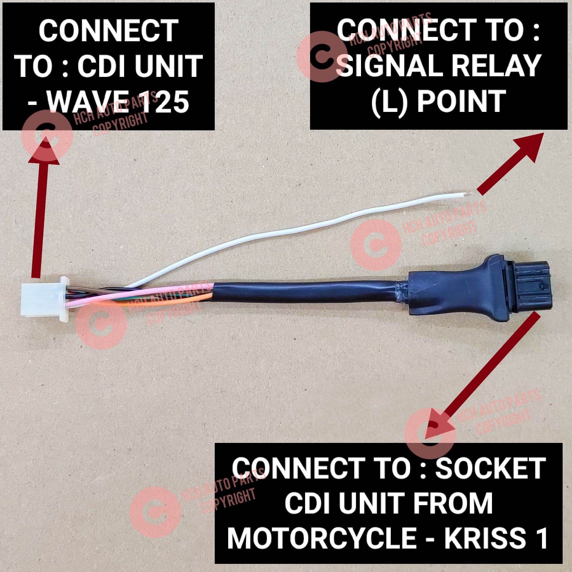 CDI CONVERTER SOCKET - WAVE 125 PNP > KRISS 1 (6 PIN) / KRISS FL ...