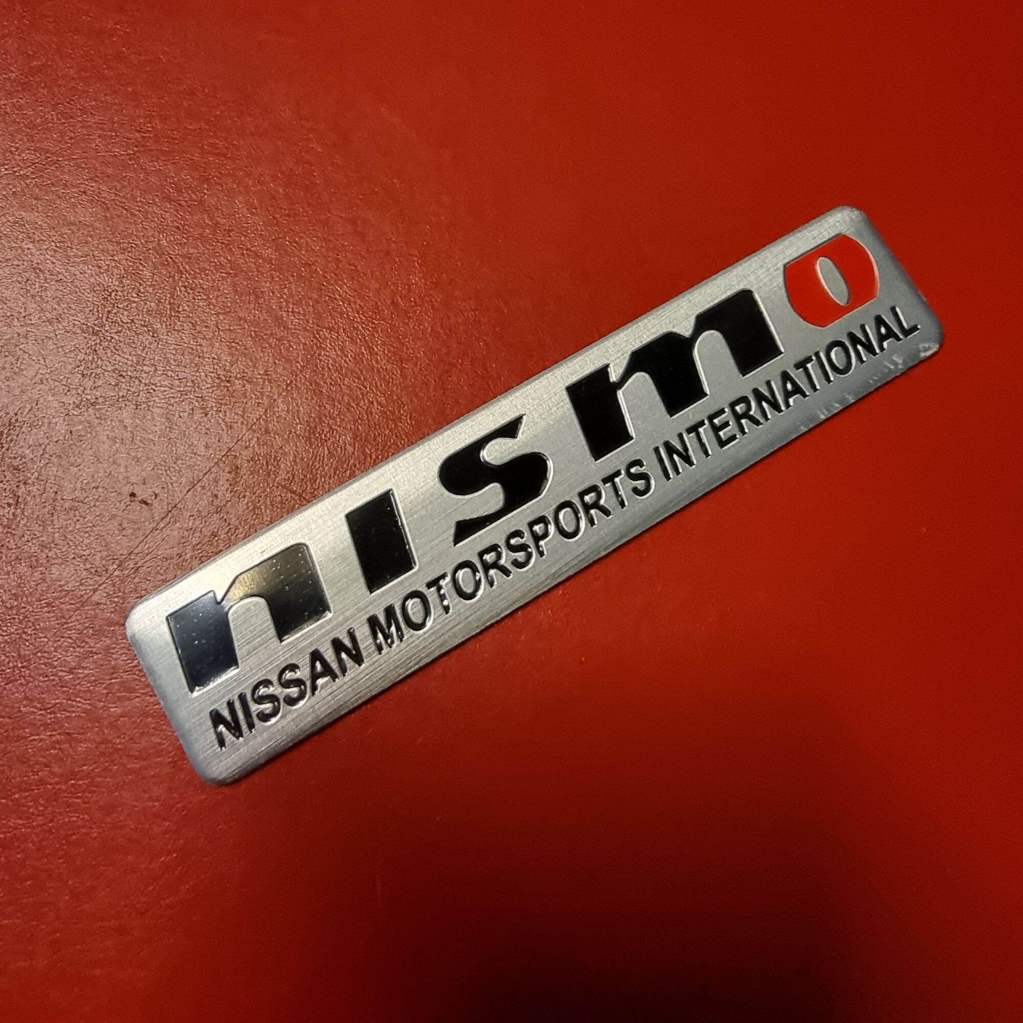 nismo NISSAN MOTORSPORTS INTERNATIONAL Abs Chrome Plating Emblem Logo ...