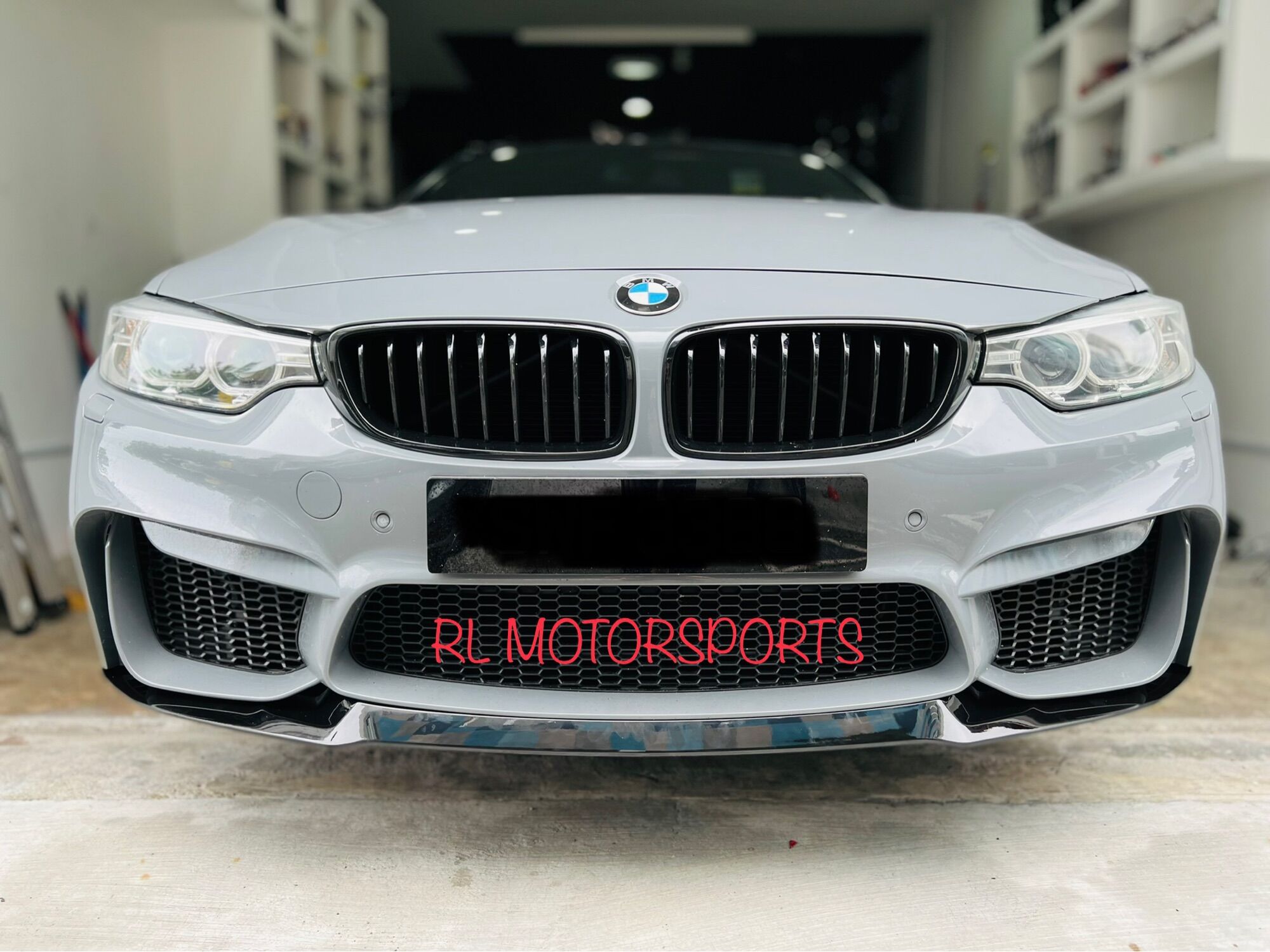 BMW F32 M3 M4 front bumper CS Style lip diffuser skirt bodykit body kit ...