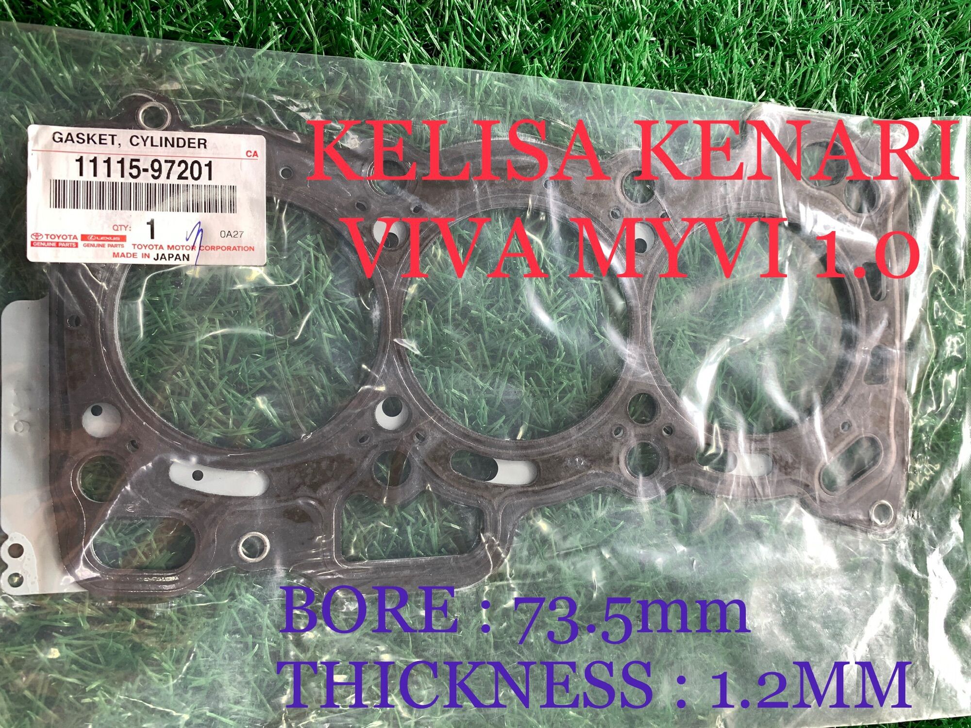 11115-97201 KELISA KENARI VIVA MYVI 1.0 CYLINDER HEAD GASKET ORIGINAL ...