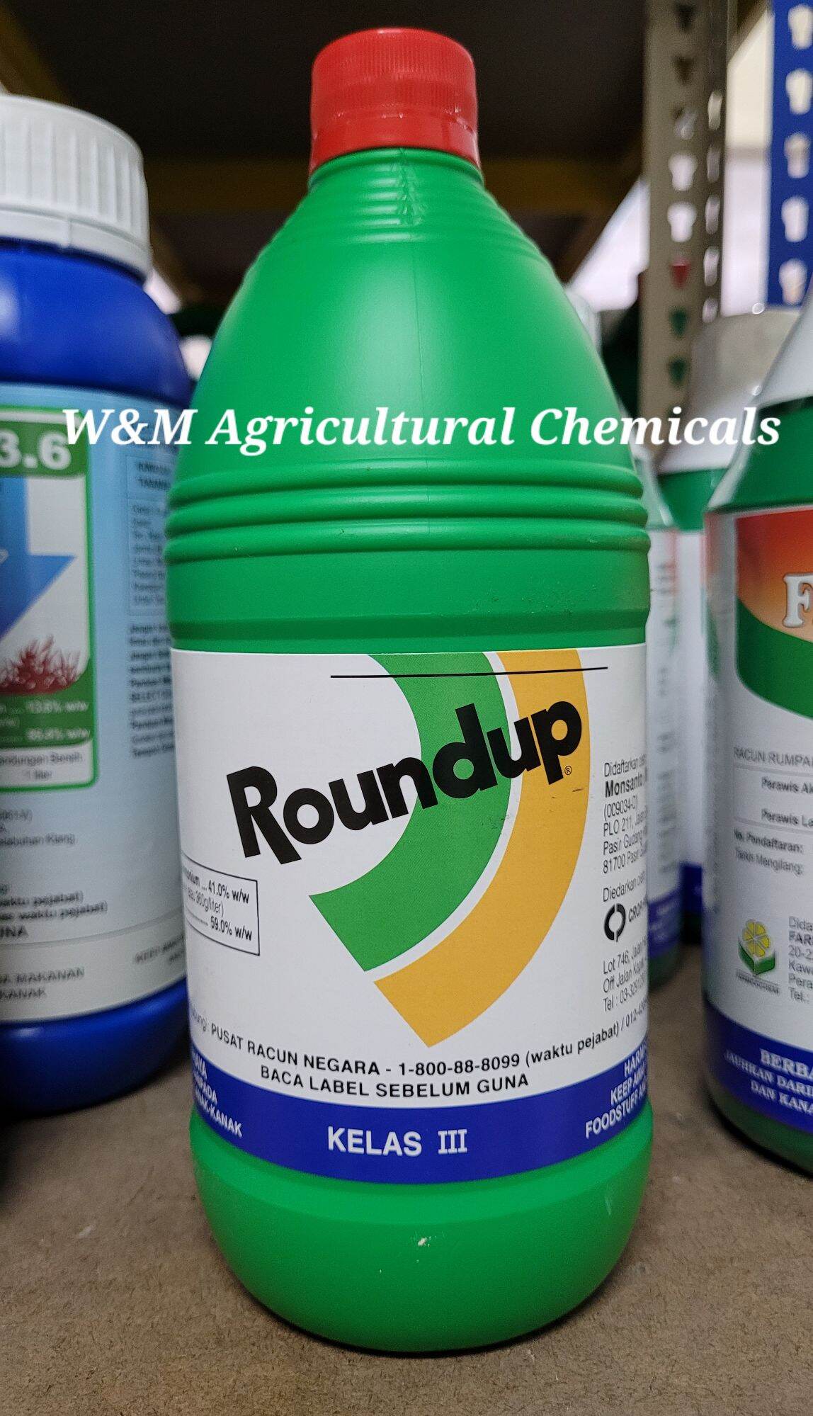 Roundup Monsanto 1L Glyphosate 41% Weed Killer Racun Rumpai 杀草剂 | Lazada