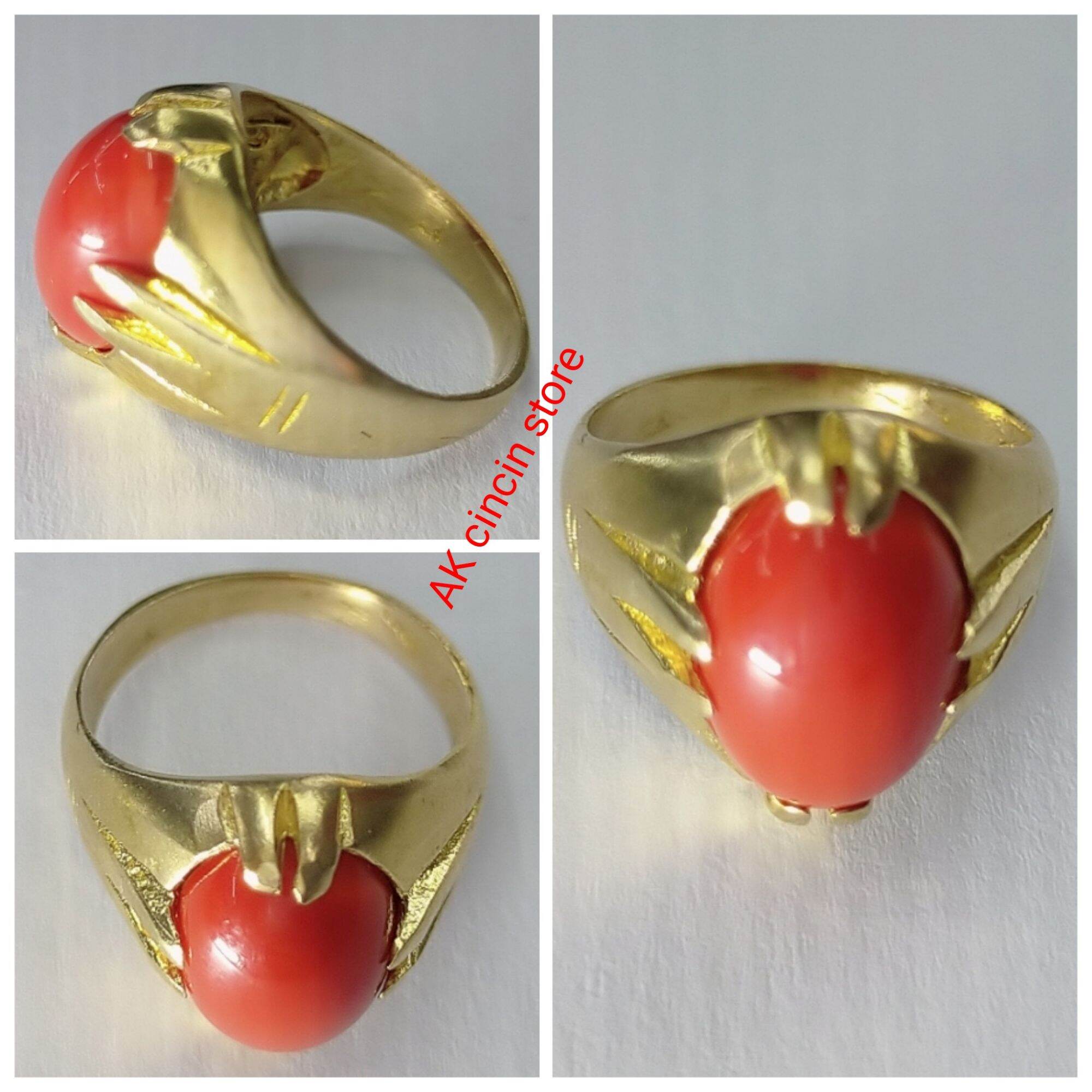 Cincin Batu Marjan Asli | Lazada