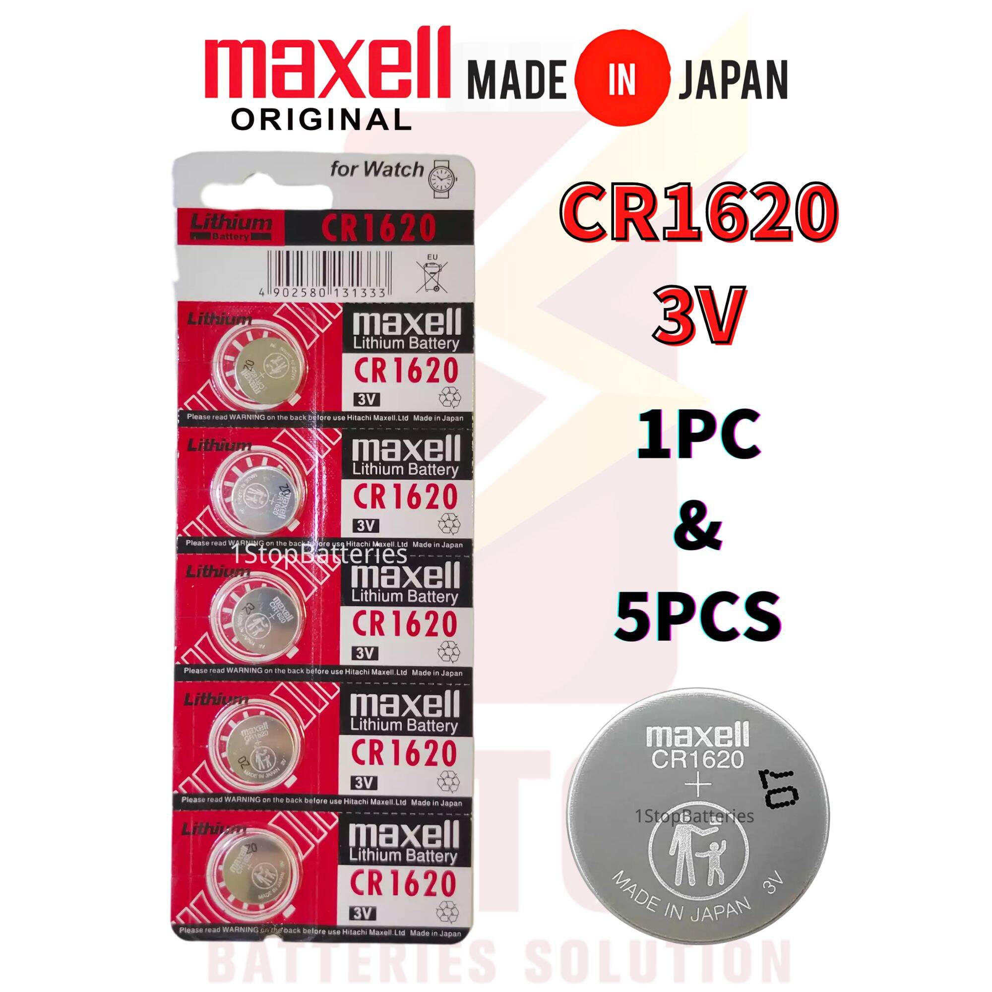 [Wholesale Price] Original Maxell CR1220 CR1616 CR1620 CR1632 Made in Japan 3V Lithium Button ...