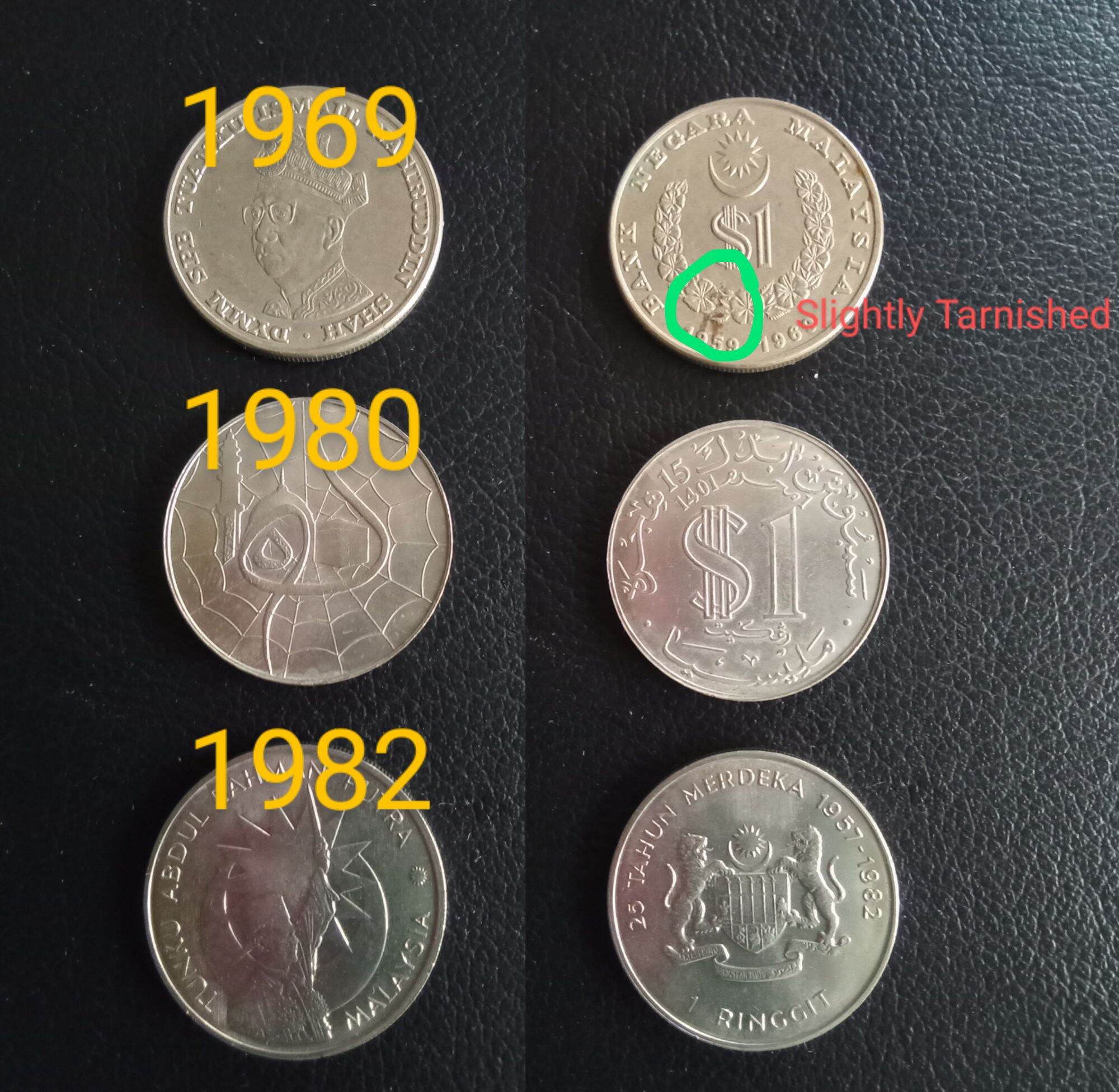 Malaysia Duit Lama RM1 Commemorative Coins 1969 To 1982 | Lazada