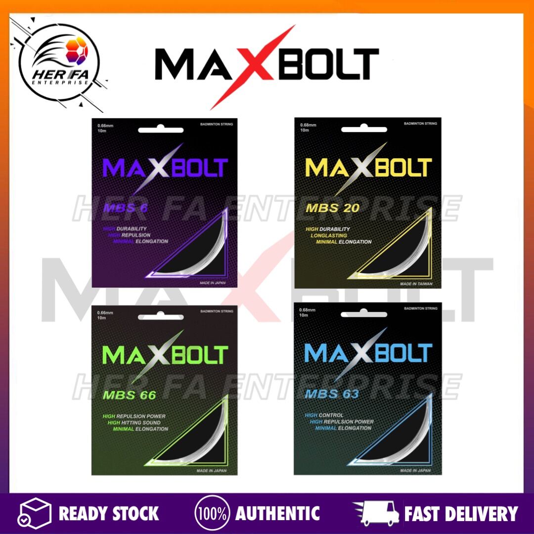 MAXBOLT Badminton String MBS 66, MBS 63, MBS 20, MBS6 Made in Japan and ...