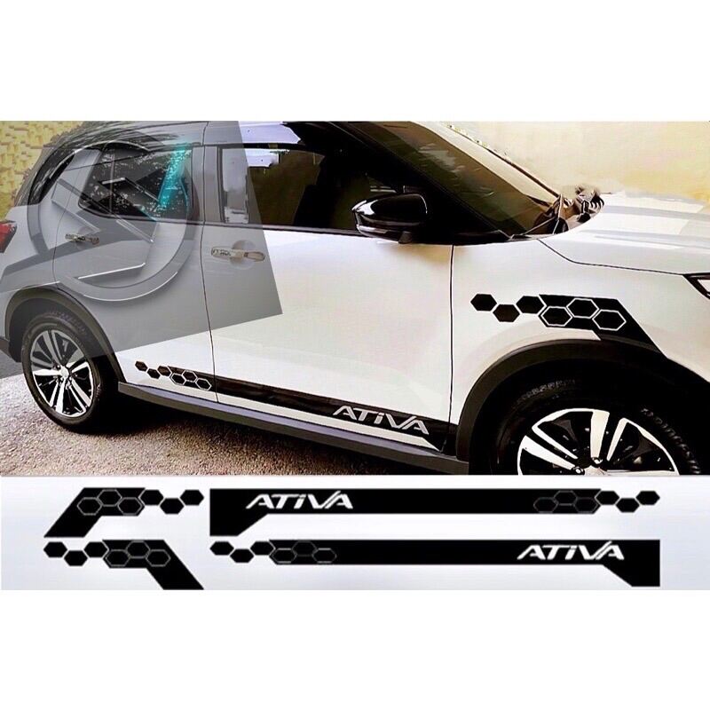 (Ready Stock) S417# 1Set 4pcs PERODUA ATIVA Side Car Body Vinyl Decal ...