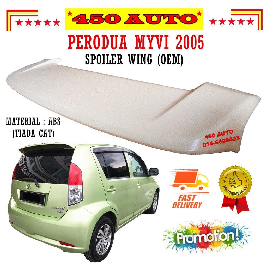 Perodua Myvi 2005 (05-10) spoiler ABS OEM No Paint Tiada Cat Rear Back ...