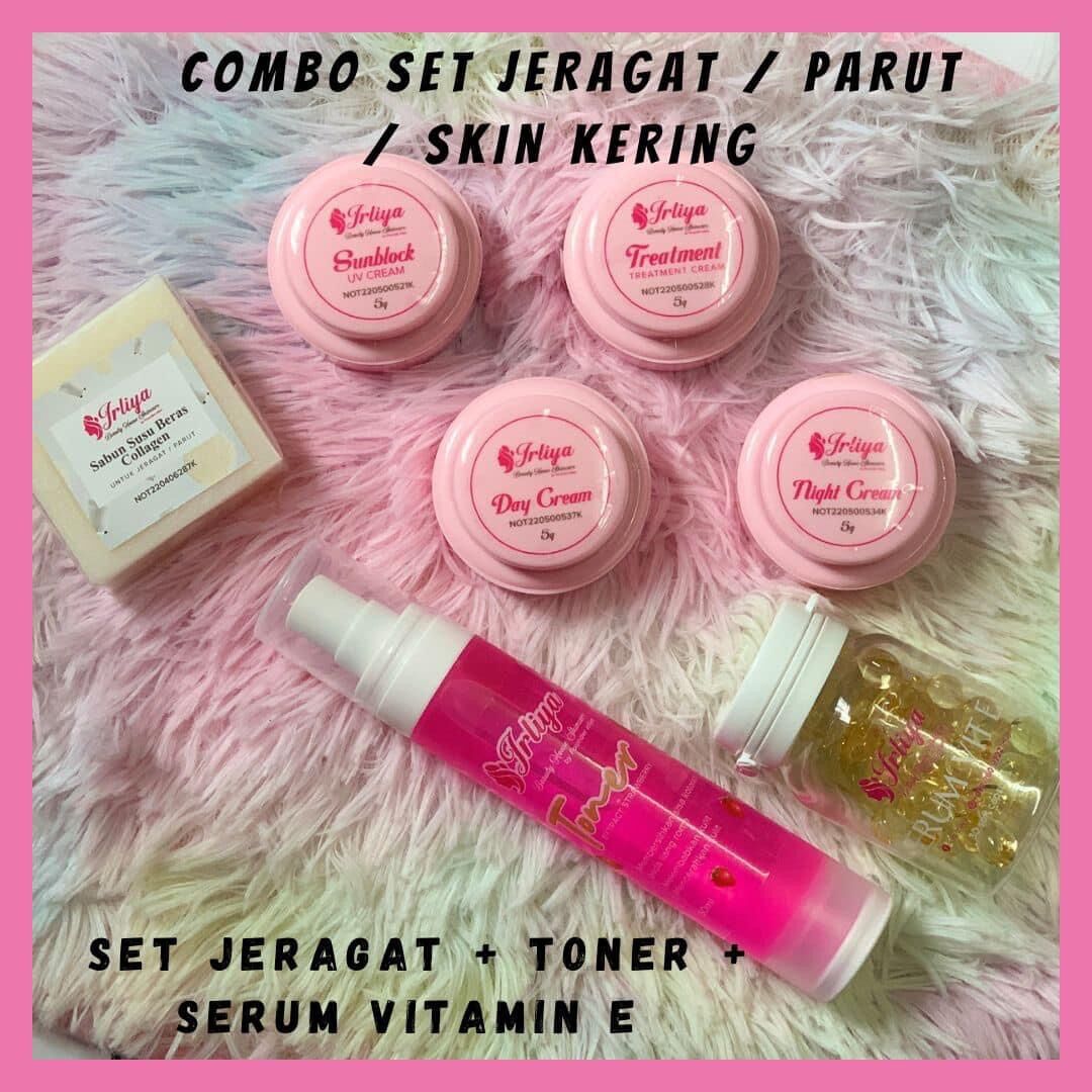 SKINCARE IRLIYA BEAUTY SET COMBO JERAGAT / FLEX HITAM 🎁 | Lazada