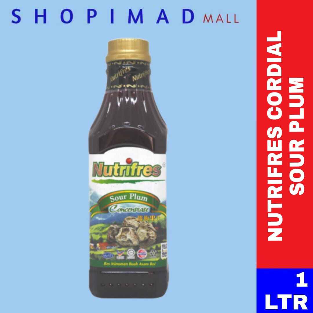 [1Liter] NUTRIFRES CORDIAL SOUR PLUM | KORDIAL MINUMAN | Lazada