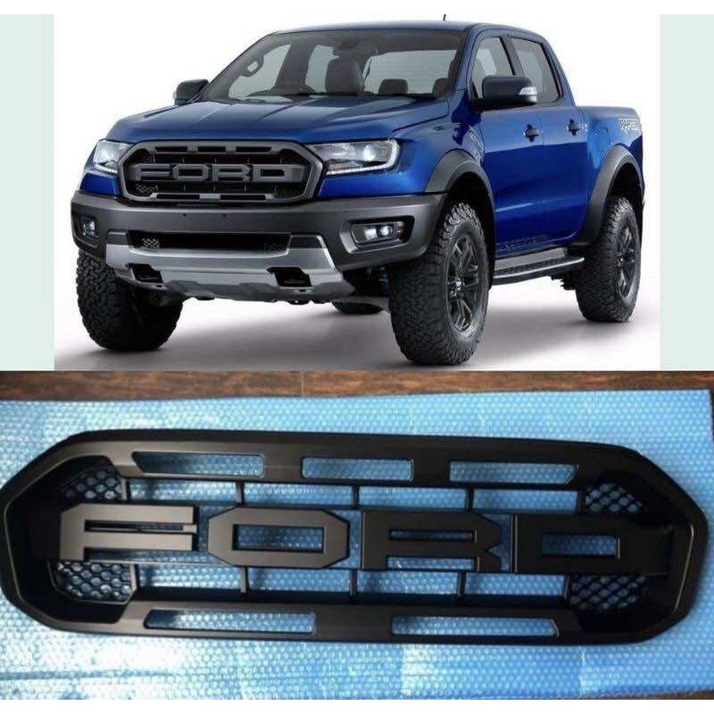 Ford Ranger T8 XLT 2019-2021 Front Grill Raptor Disign With 3LED Ranger ...
