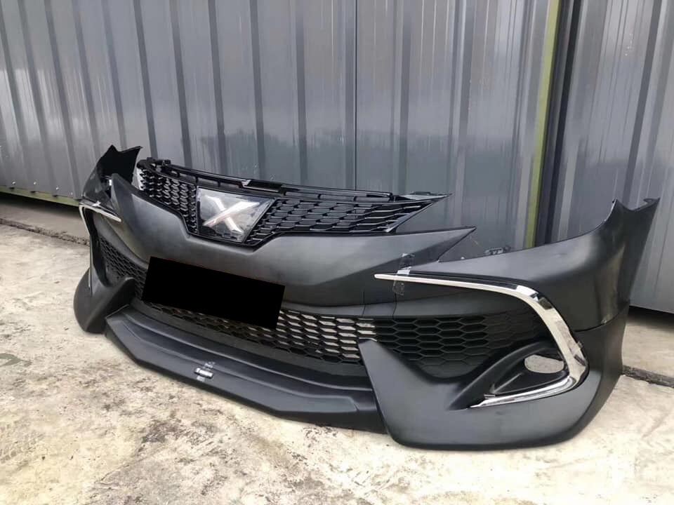 Toyota mark X 2016 2017 2018 modellista front skirt lip modelista ...