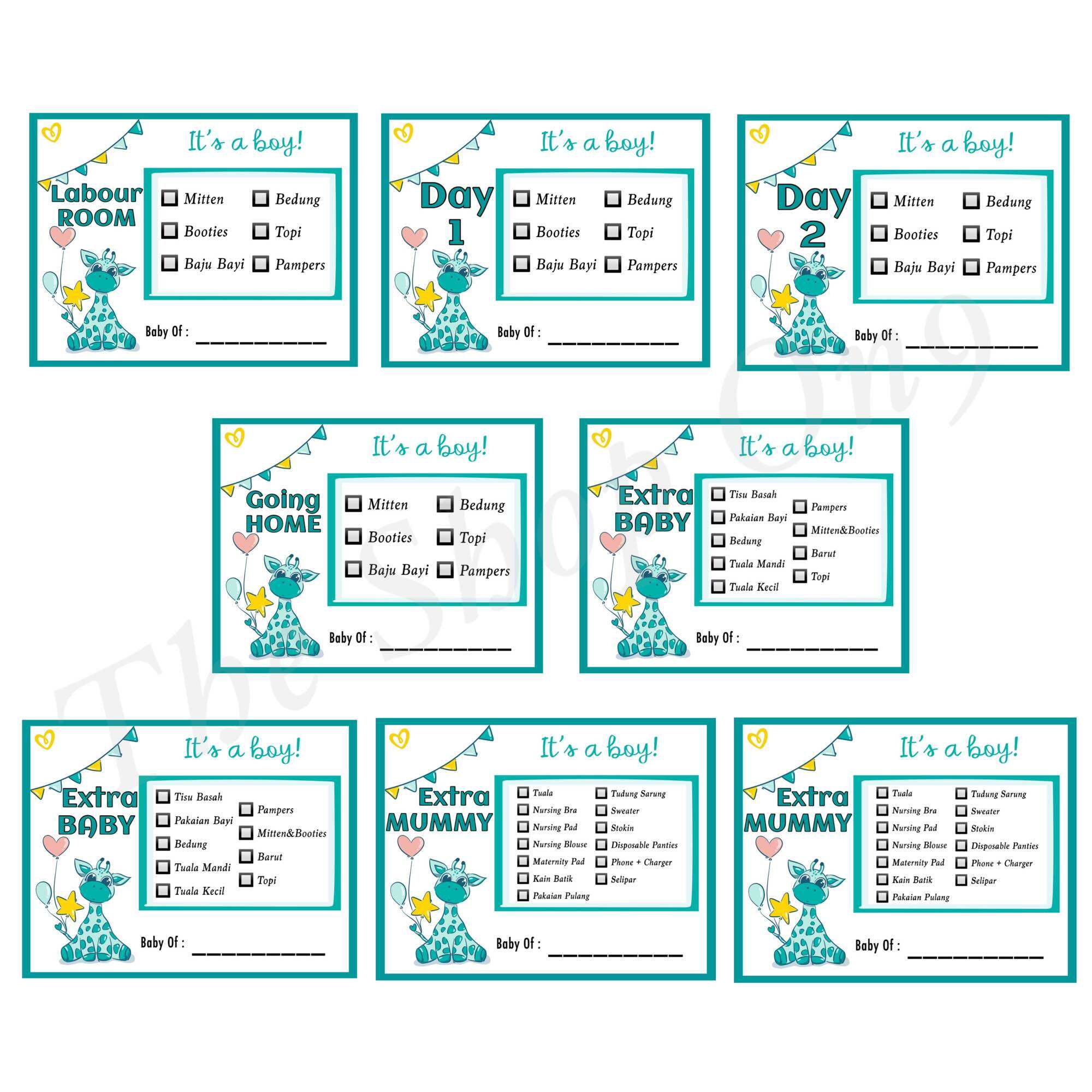 👼🏻8pcs ZIPPER+STICKER👼🏻Ziplock Packing Baju Bayi Maternity Plastik ...