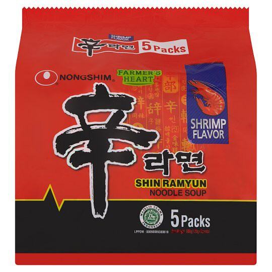 Nongshim Shin Ramyun Shrimp 5 pack | Lazada