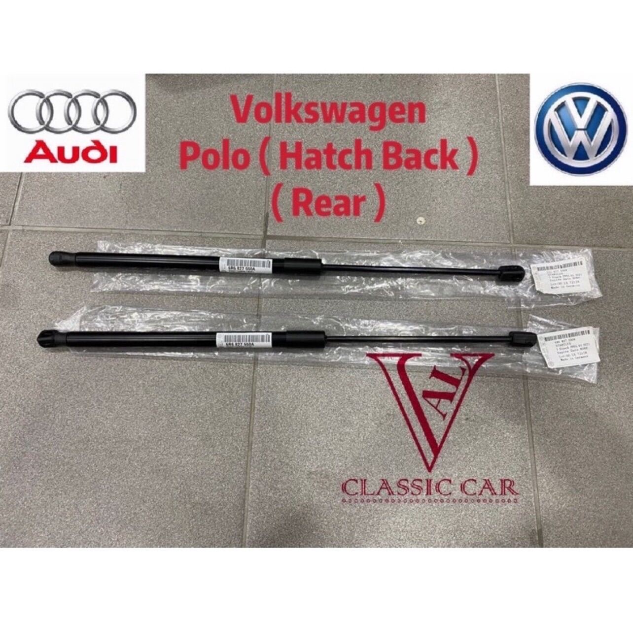 ( 100% ORIGINAL ) VOLKSWAGEN POLO HATCH BACK REAR BOOT LID GAS STRUT BONNET ABSORBER ( 6R6 827 ...
