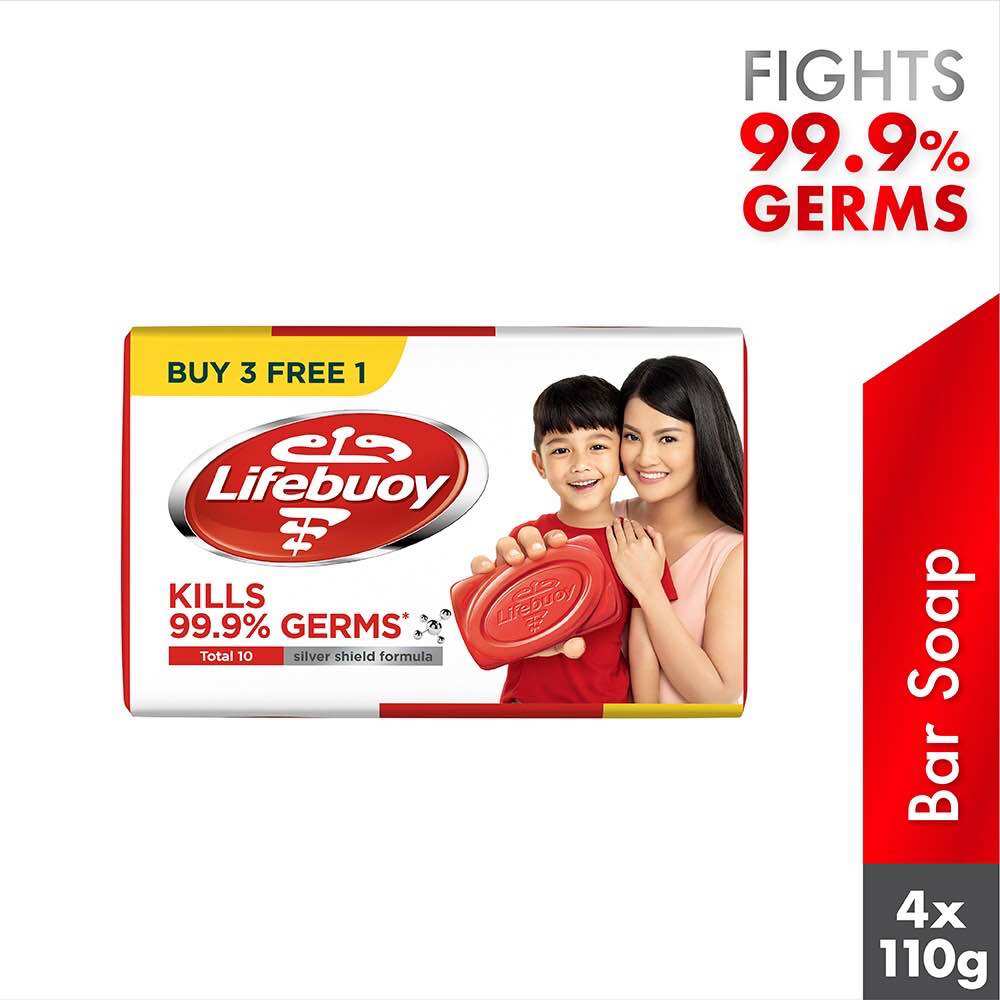 Lifebuoy Bar Soap 4’s x 110g - 3 Variants | Lazada