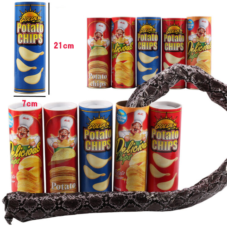 April Fool's Day Whole Person Potato Chips Bucket Scared Whole Potato ...